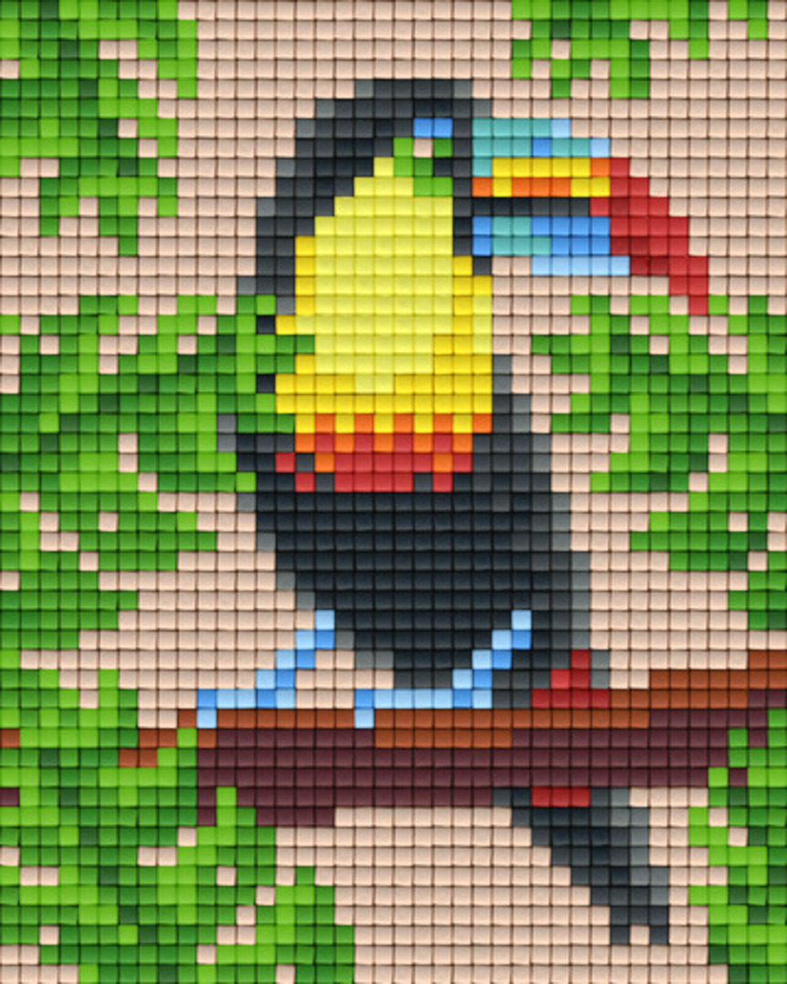 Rainbow Toucan One [1] Baseplate PixelHobby Mini-mosaic Art Kits ...