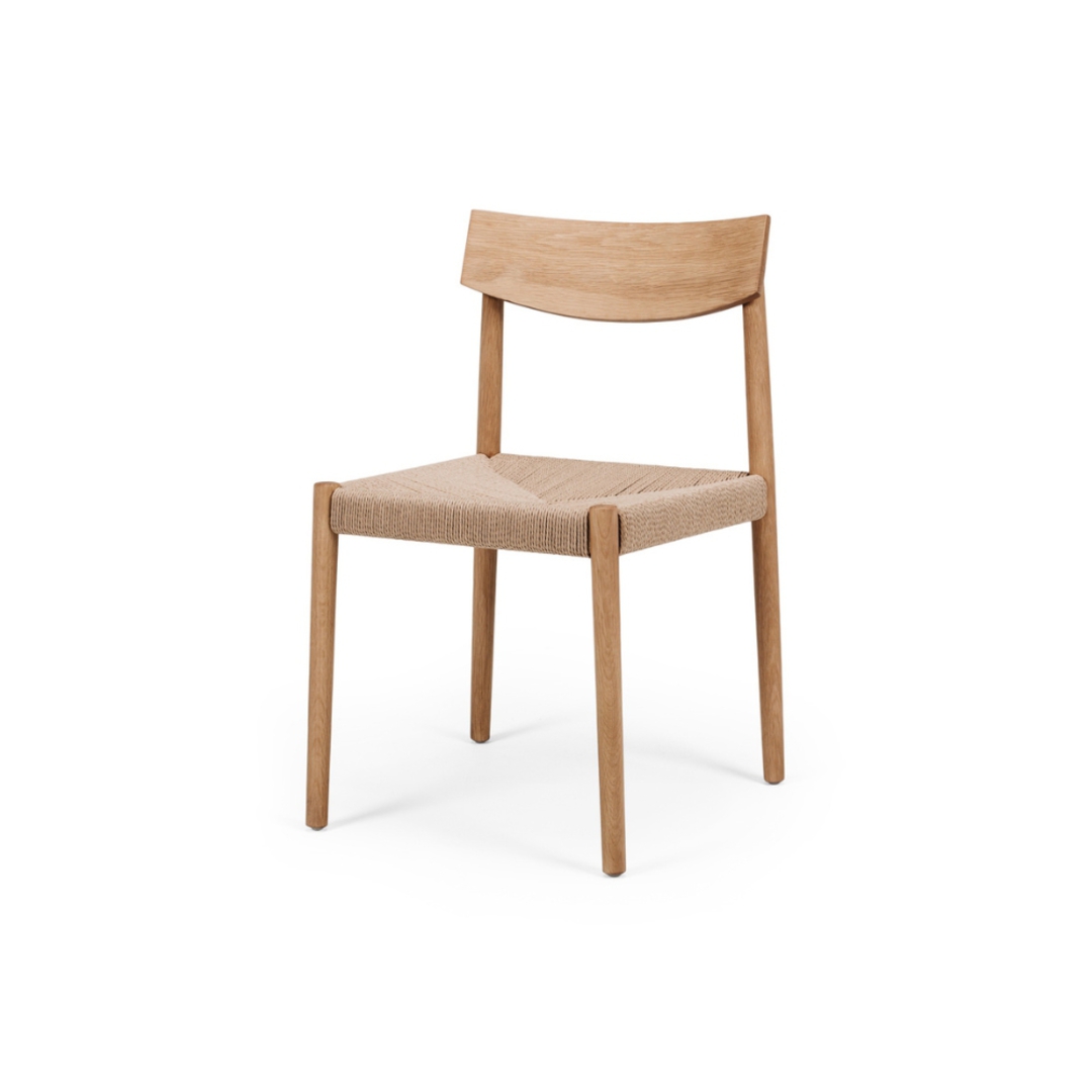Ingrid Dining Chair Natural Oak Cord Seat | Urbano Interiors