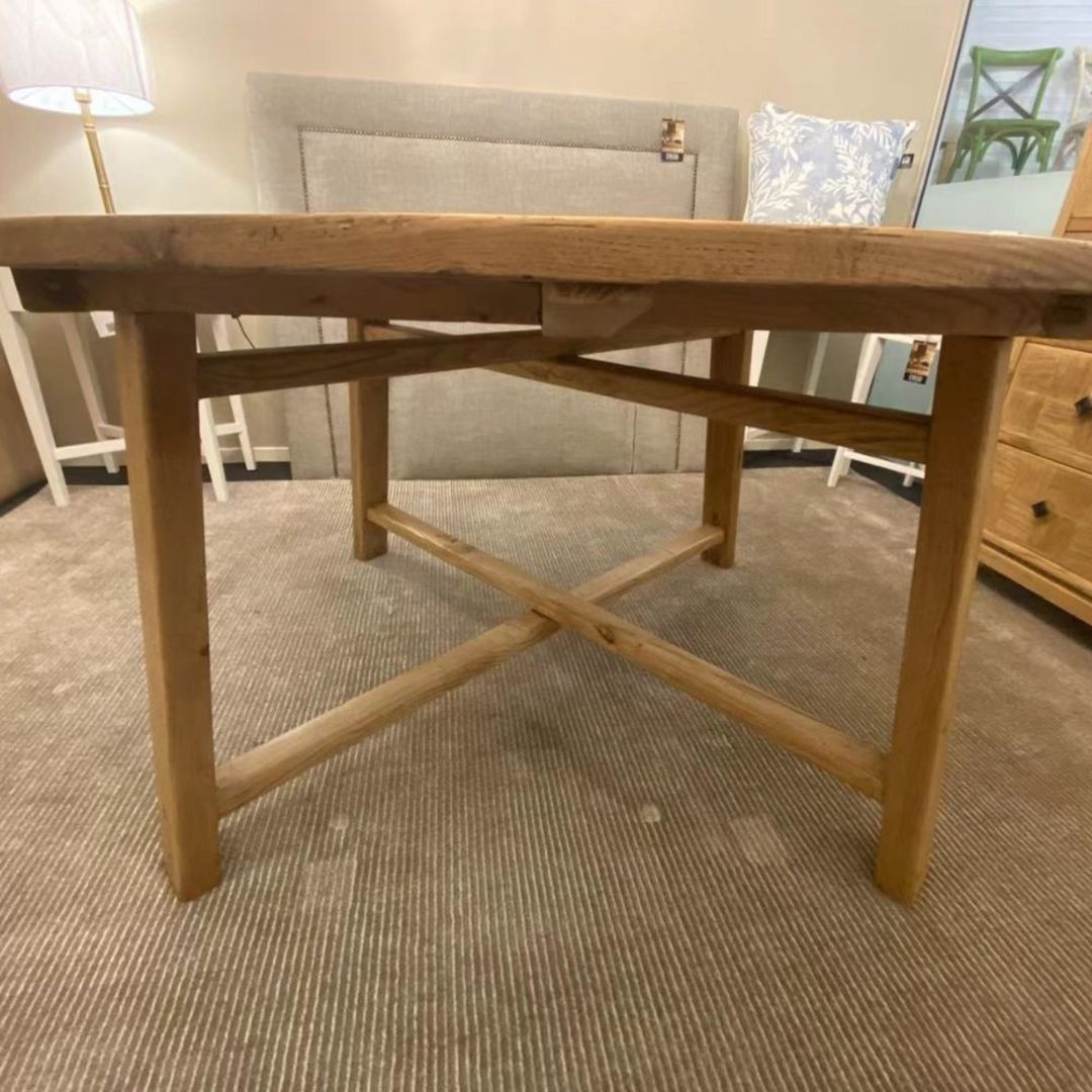 Round Dining Table Antique Oak 140cm | Urbano Interiors