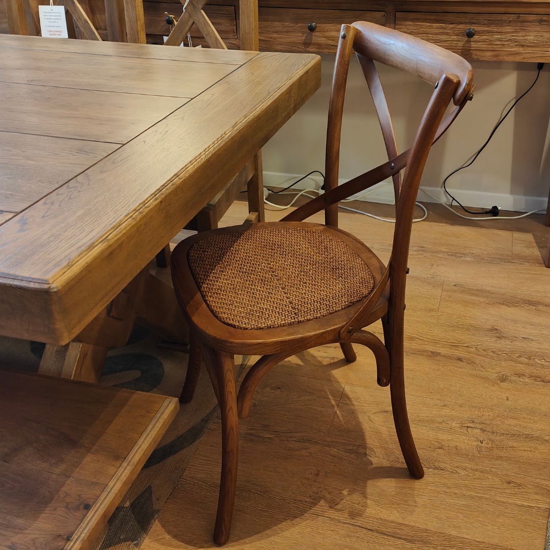 Oak Cross Back Chair Natural | Urbano Interiors