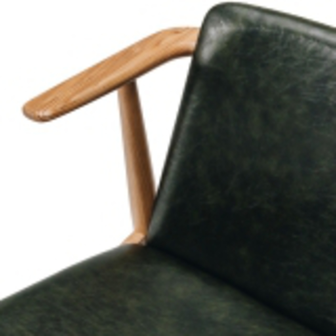 Flores Dining Chair Vintage Green PU | Urbano Interiors