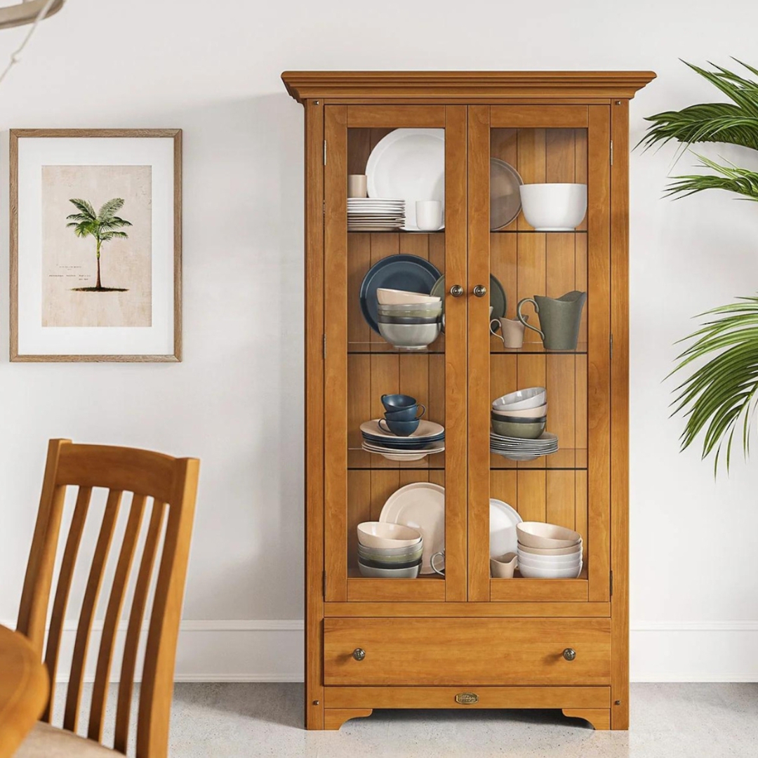 Villager Two Door Display Cabinet - No lights| Urbano Interiors