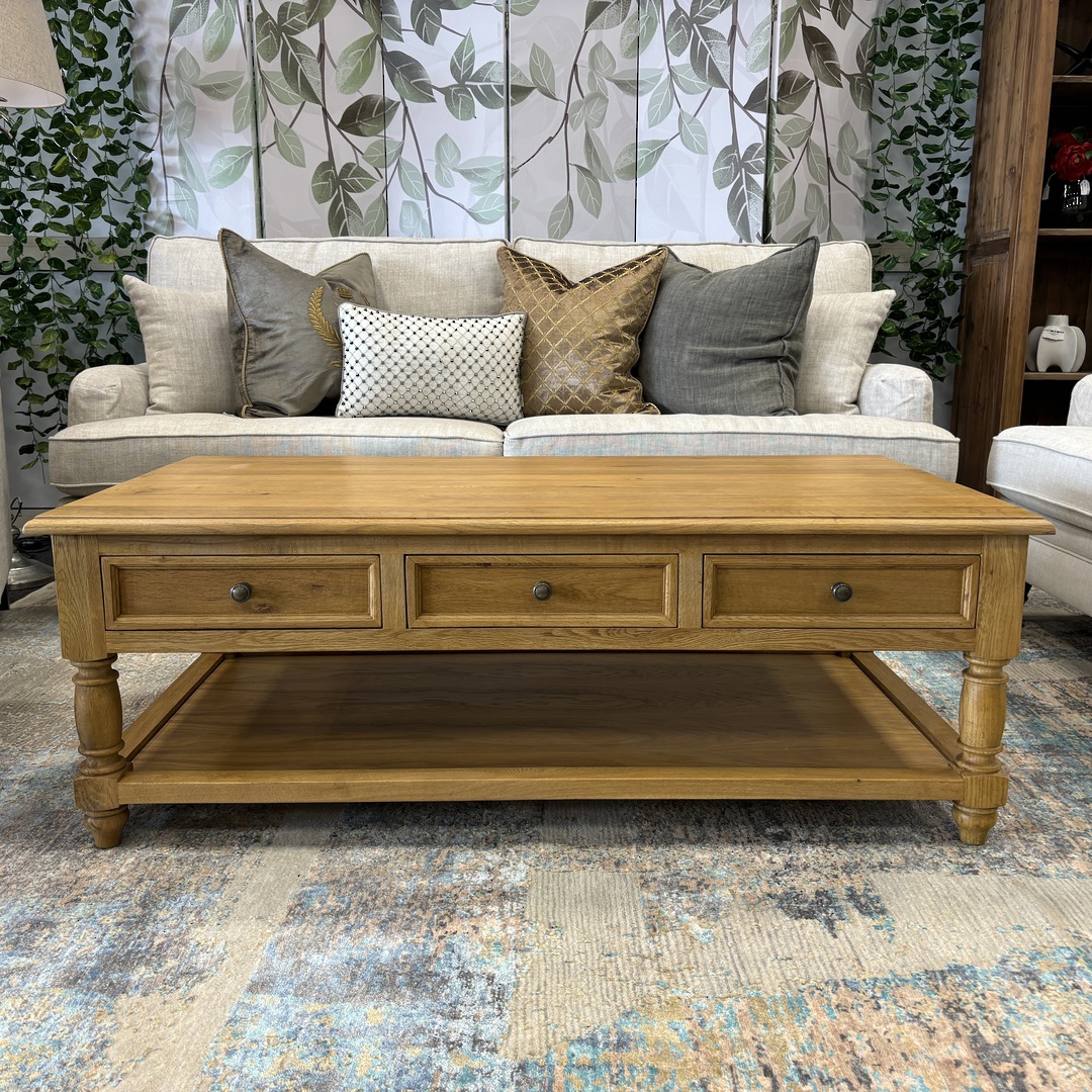 Oak Coffee Table with 6 Drawers | Urbano Interiors