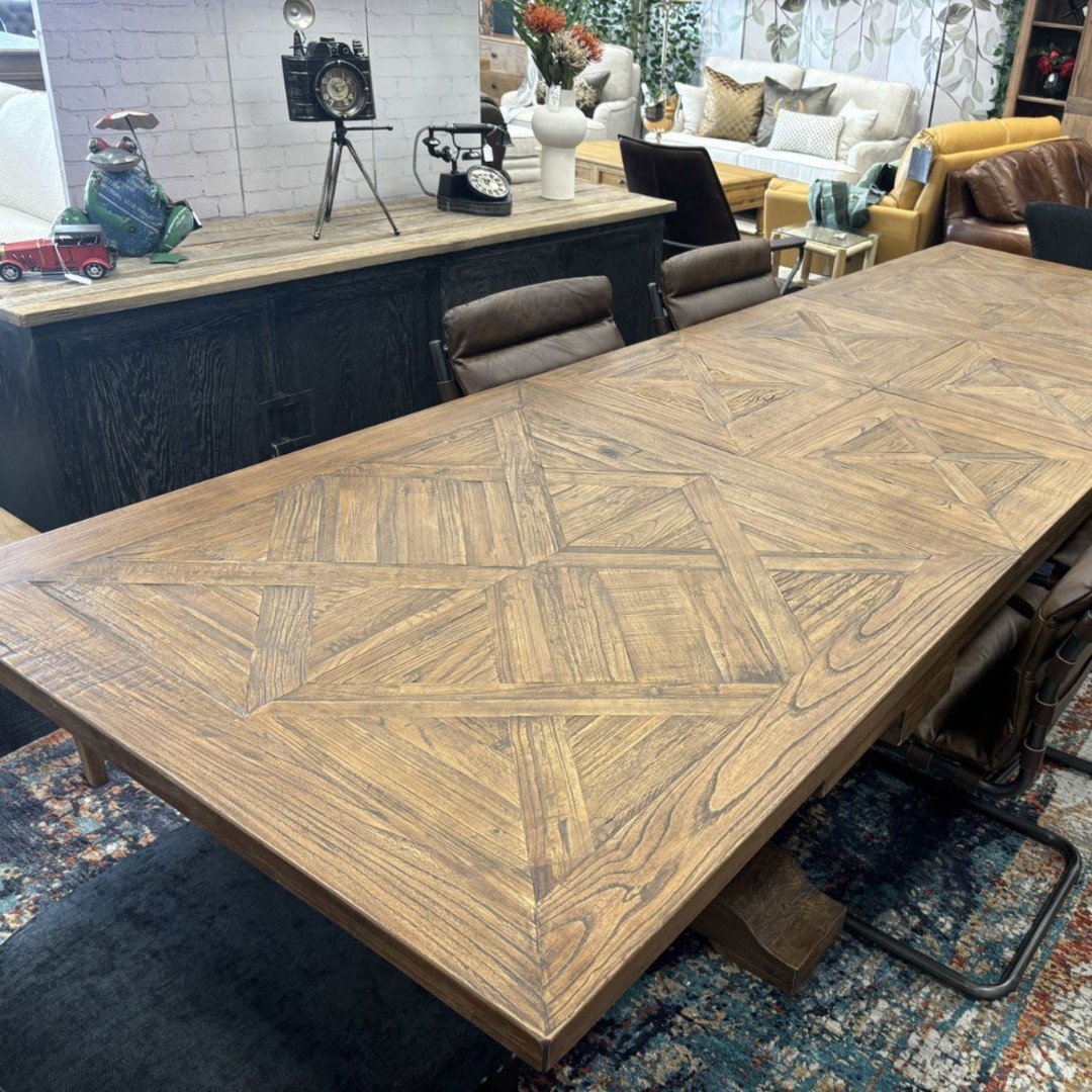 Butterfly Old Elm Extension Dining Table | Urbano Interiors