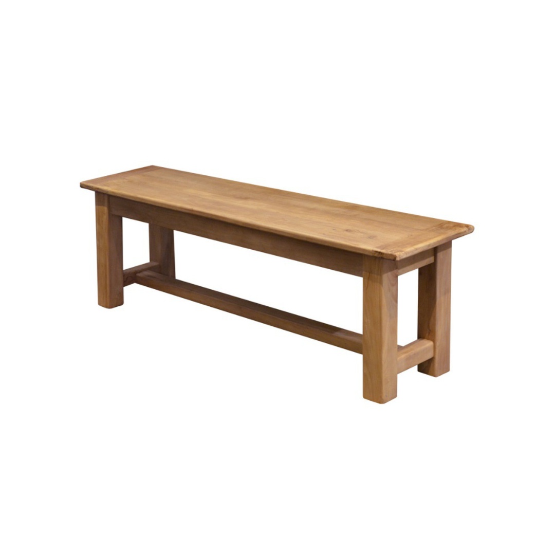 Farmhouse Bench Seat Reclaimed Elm 135cm | Urbano Interiors