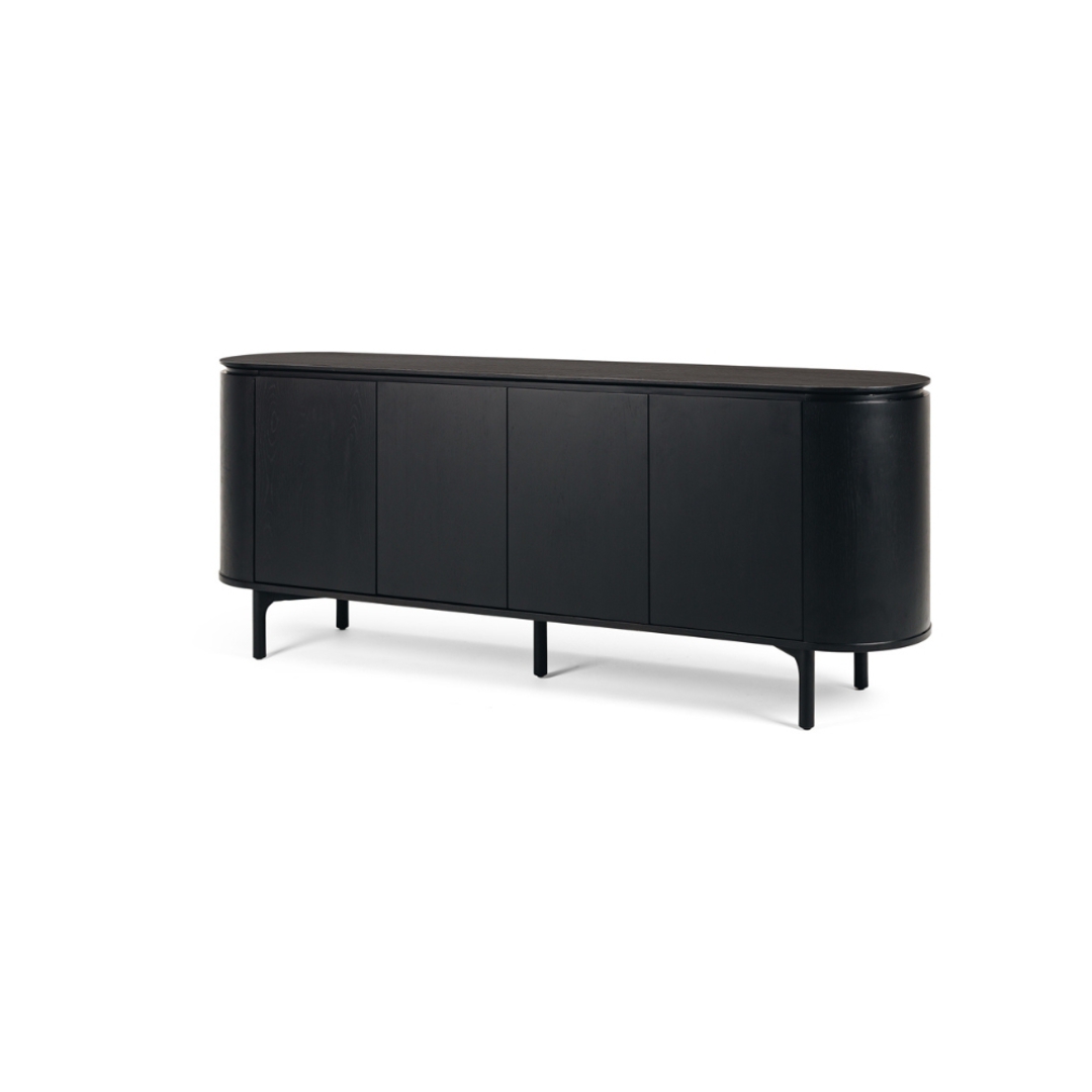Kontur Sideboard Black Oak 200cm | Urbano Interiors