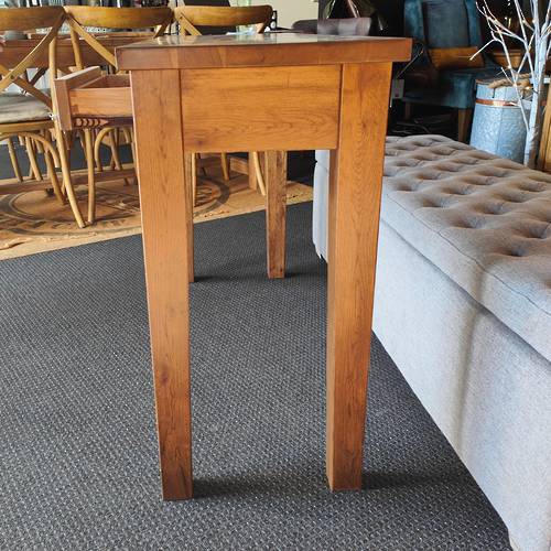American Dark Oak Hall Table 2 Drawer 120cm | Urbano Interiors