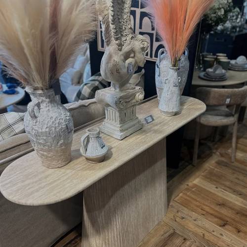 Bordeaux Travertine Hall Table | Urbano Interiors