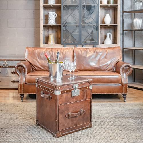 Vintage Leather Trunk | Urbano Interiors