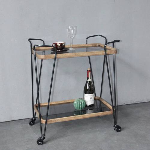 Wooden and Metal Bar Cart | Urbano Interiors