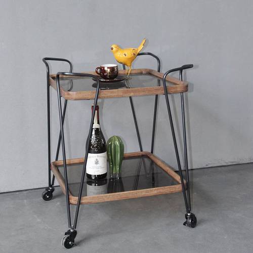 Wooden and Metal Bar Cart | Urbano Interiors